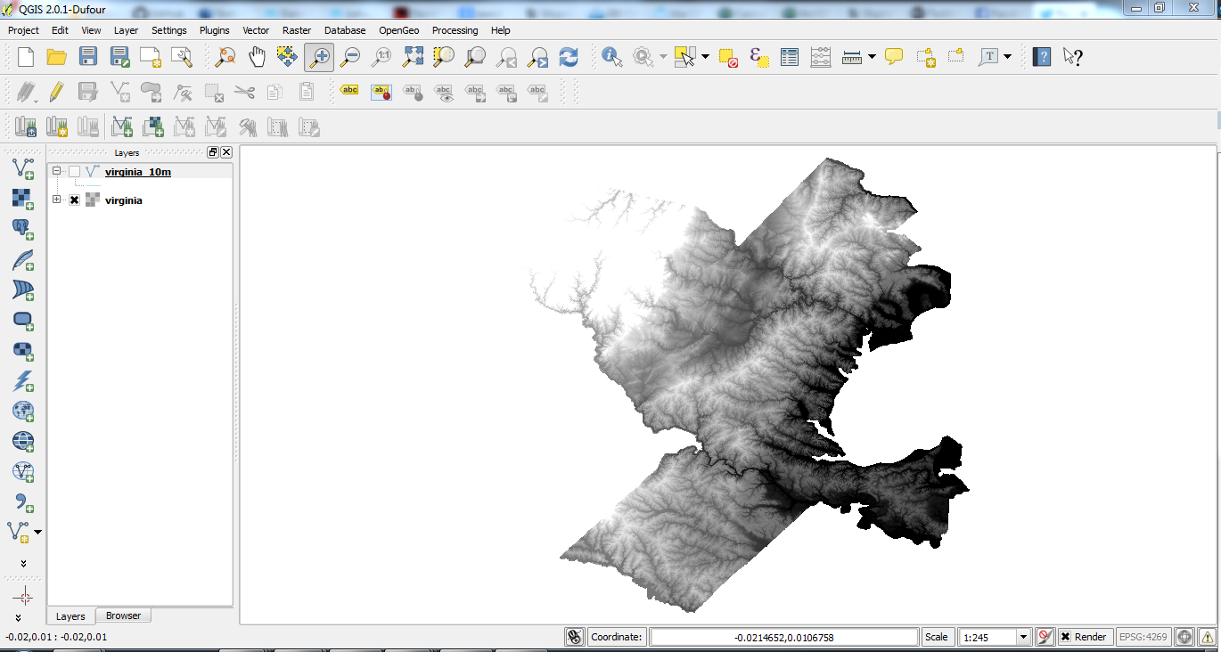 Using Virtual Rasters to Generate Contours in QGIS – geoMusings