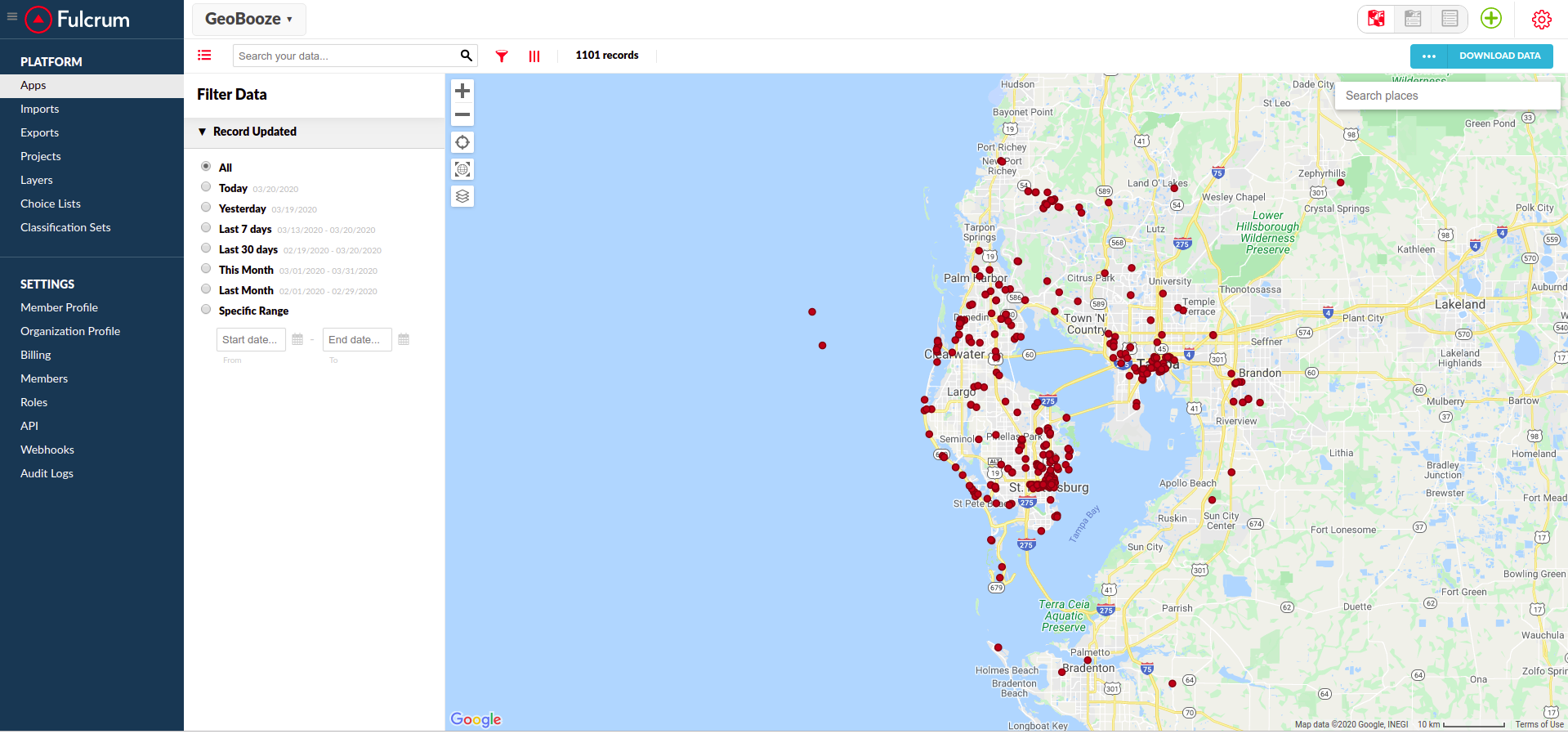 Fulcrum Query API and Koop – geoMusings