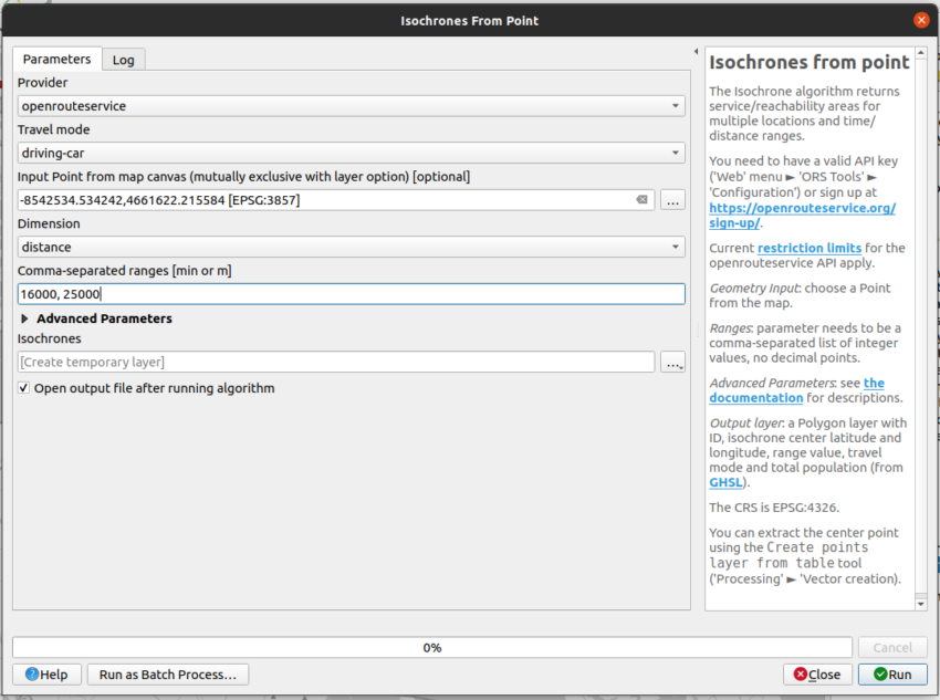 Simple Isochrone Analysis in QGIS – geoMusings